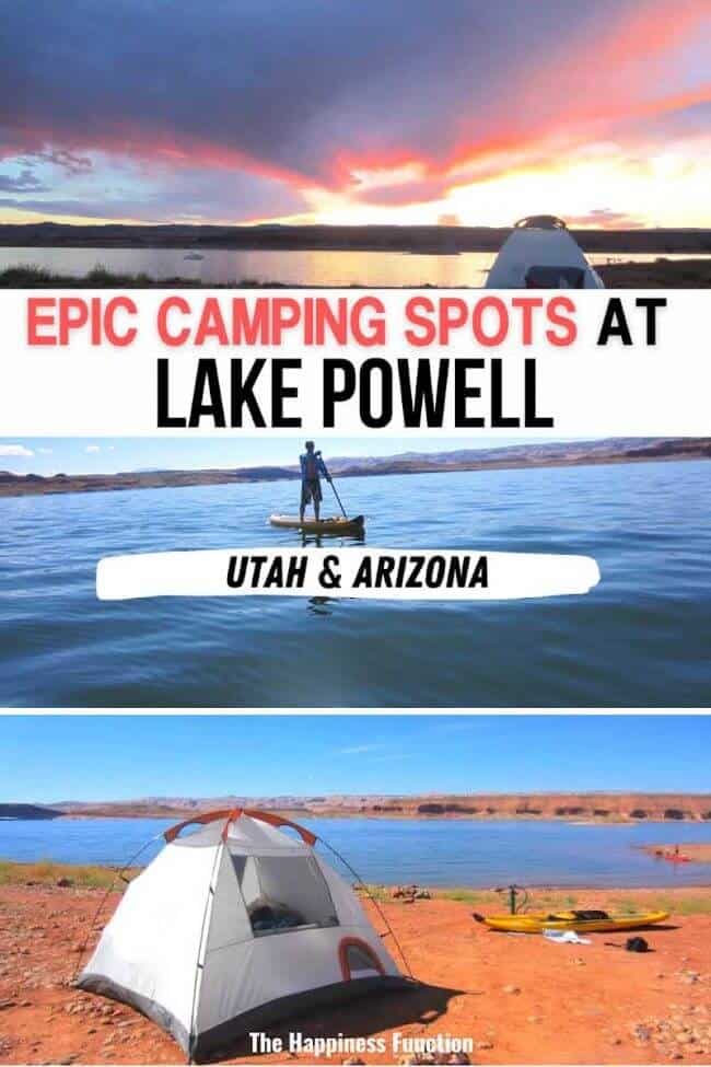 5 Places To Camp on the Beach at Lake Powell - The Happiness Function