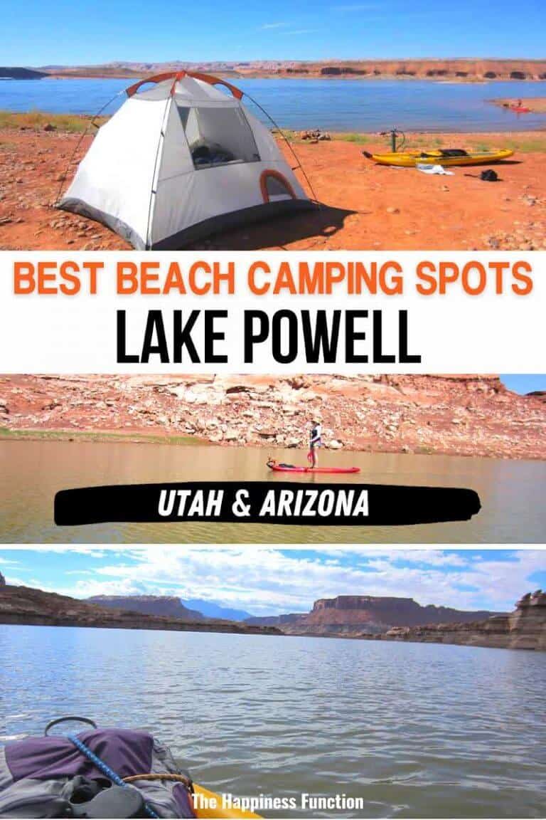 5 Places To Camp on the Beach at Lake Powell - The Happiness Function